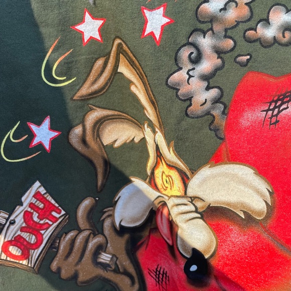Warner Bros. | Shirts | Vintage Warner Brothers Wiley Coyote And Road ...